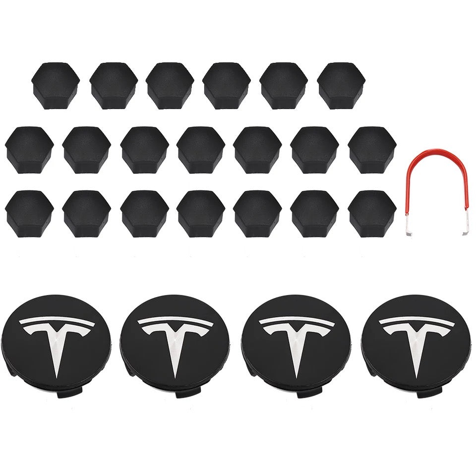 Aero Wheel Cap Kit Silver for All Tesla Models — TheHydrataseStore